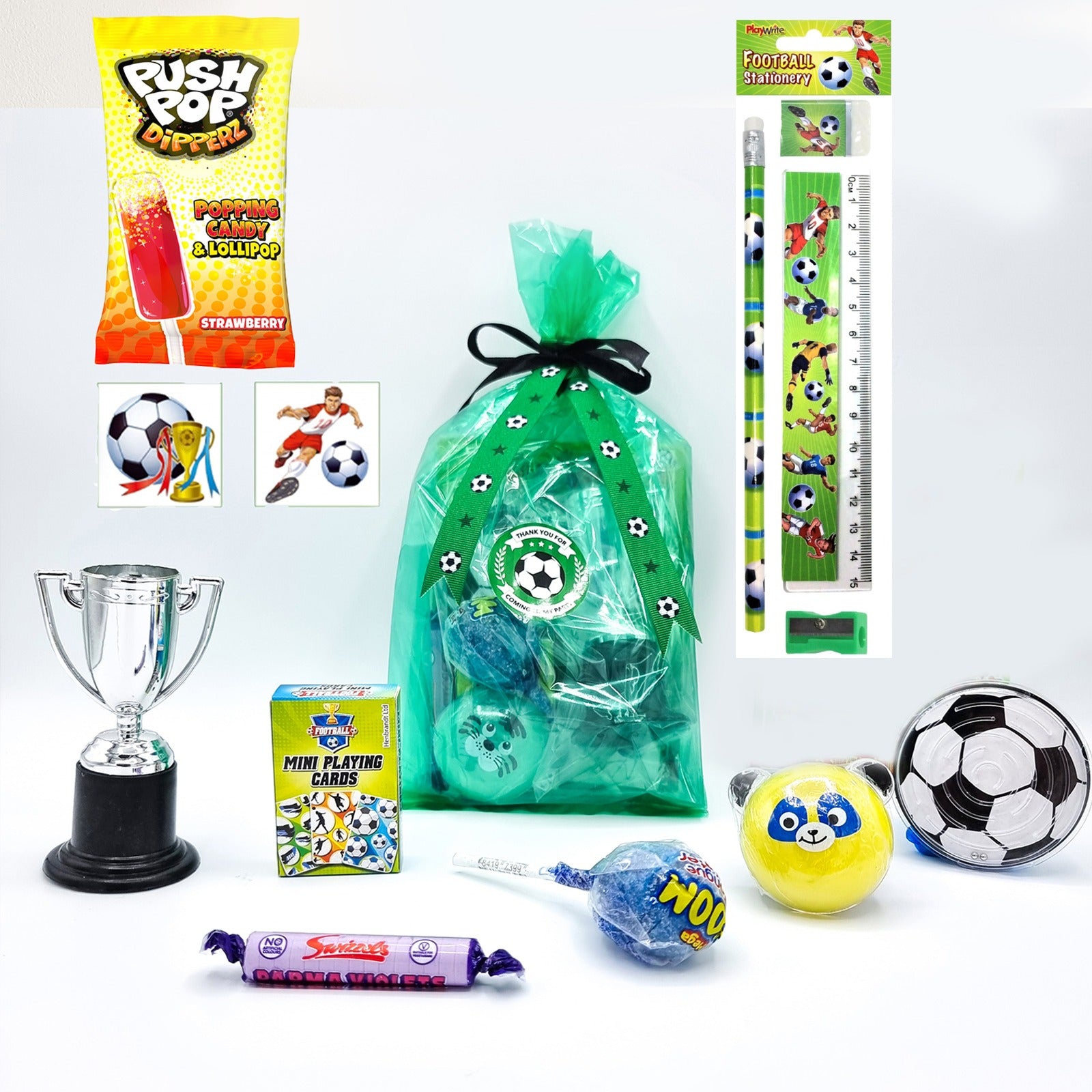 Pre Filled Green Football Party Goody Bags – Angeles Couture