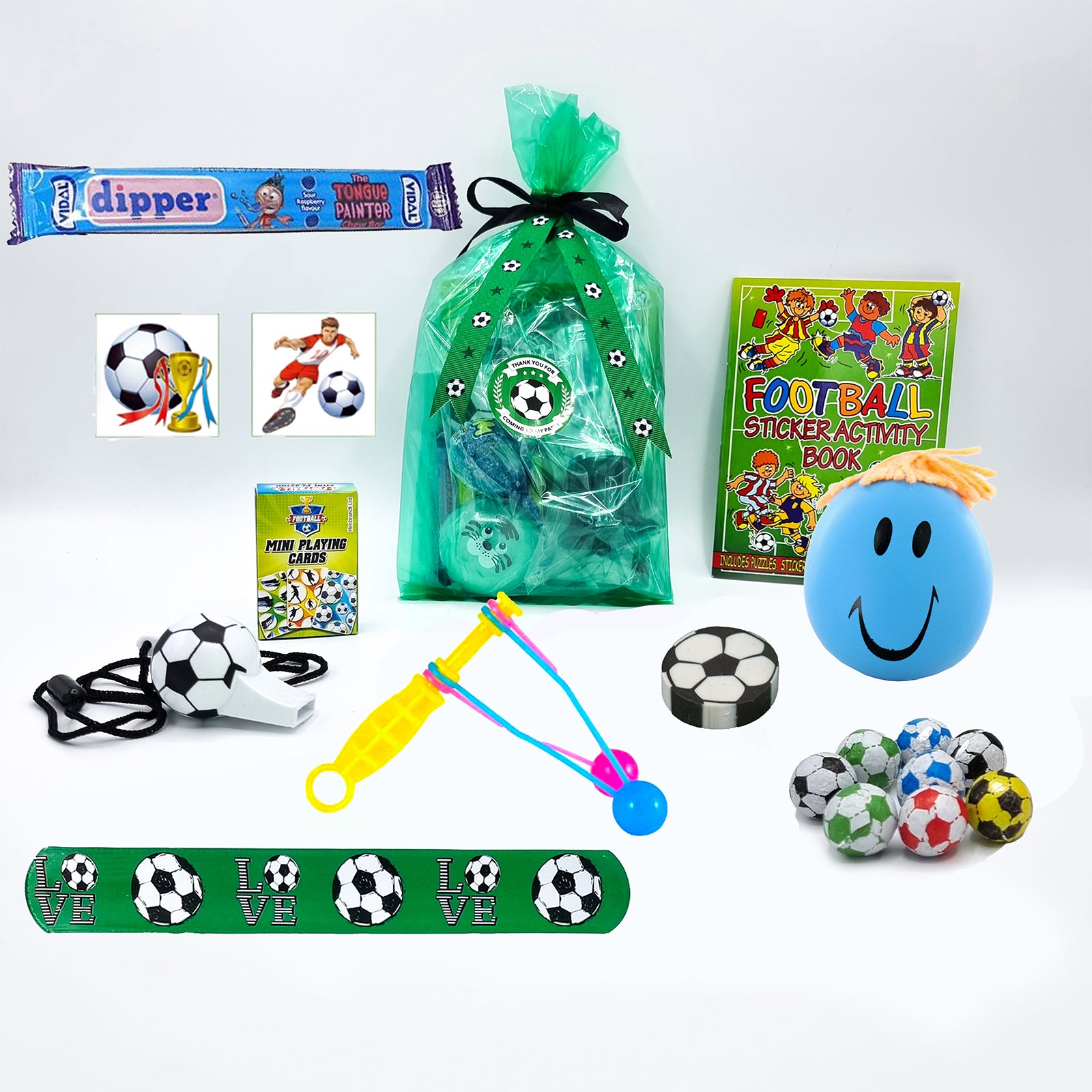 Pre Filled Green Football Birthday Party Goody Bags – Angeles Couture