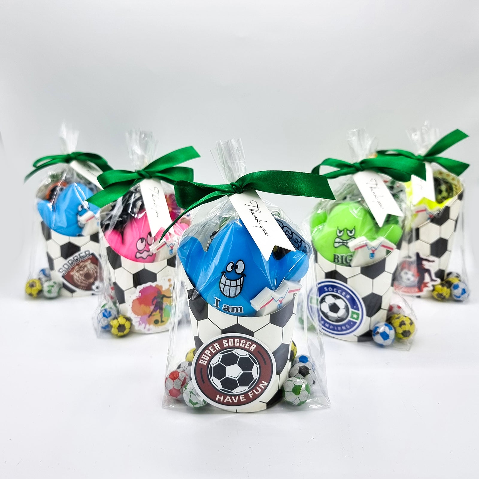 Children's Pre Filled Party Football Goody Bags With Toys And Sweets ...