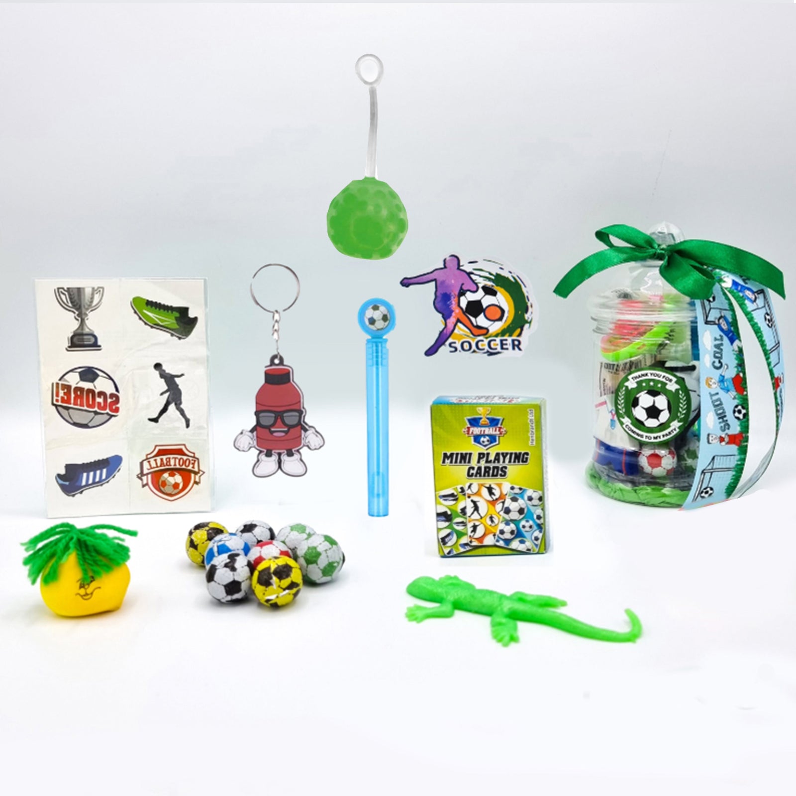 Children's Pre Filled Football Party Goody Bags In Jars – Angeles Couture