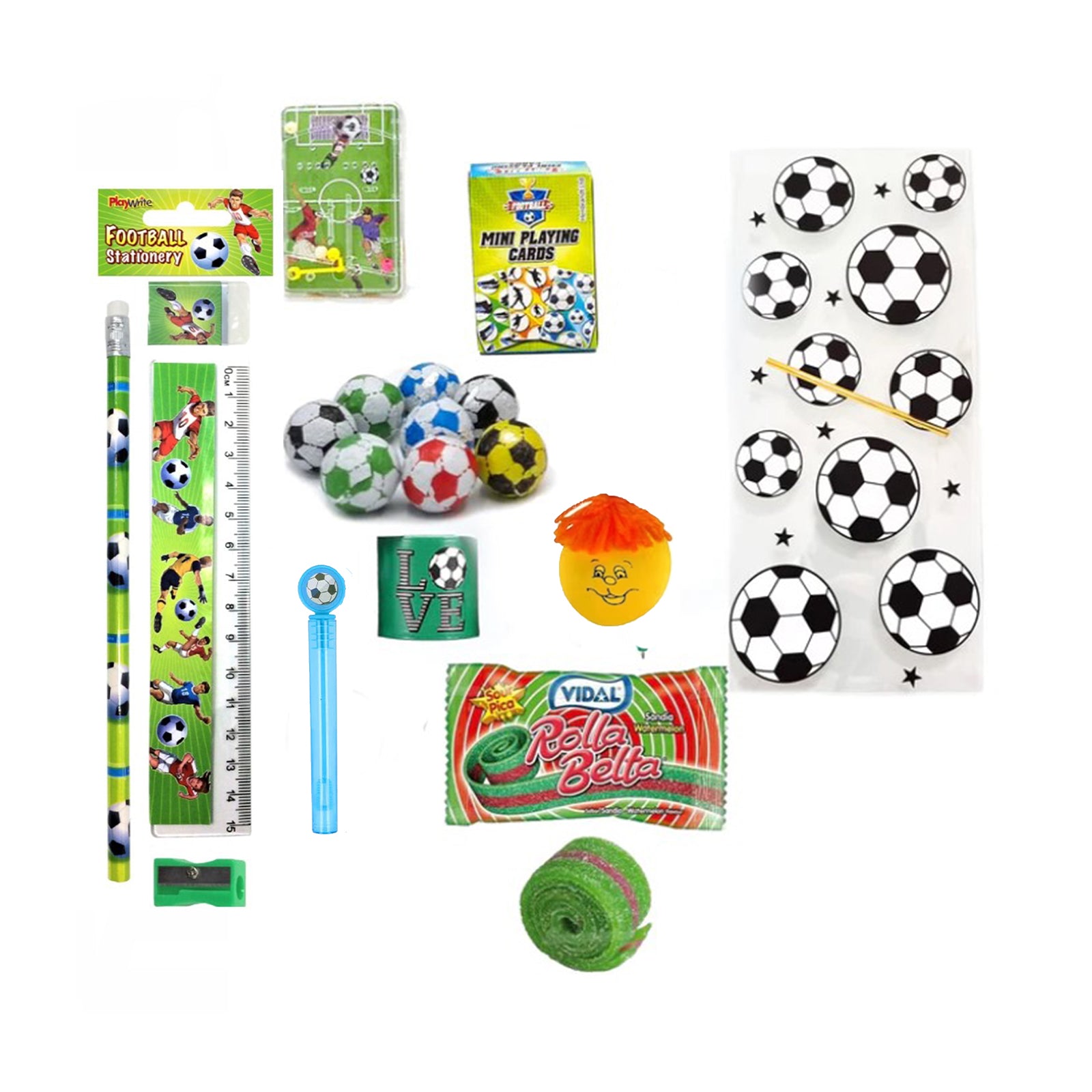 Pre Filled Birthday Football Party Goody Bags With Toys And Sweets ...